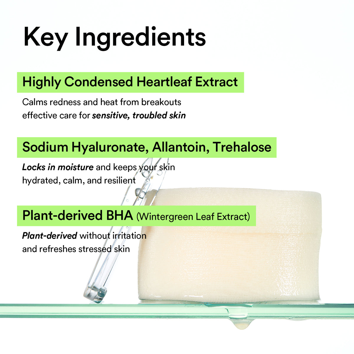 Abib Heartleaf Calming Touch Toner Pad